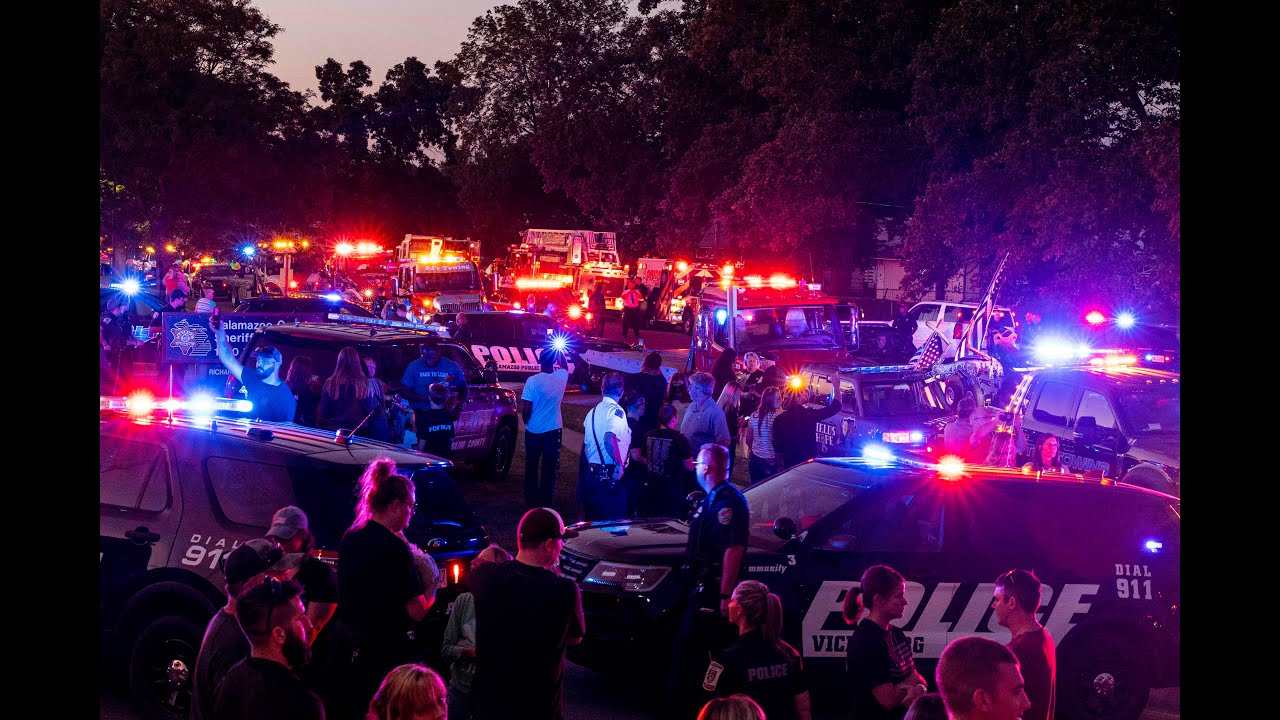 Law enforcement, community hold vigil to honor fallen Kalamazoo County sheriff’s deputy