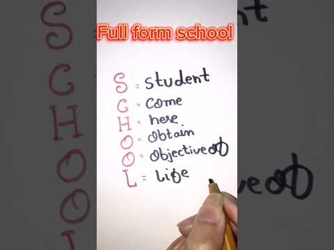 school full form #art #artist #drawing #school #ytshorts #viral #fullform #trending