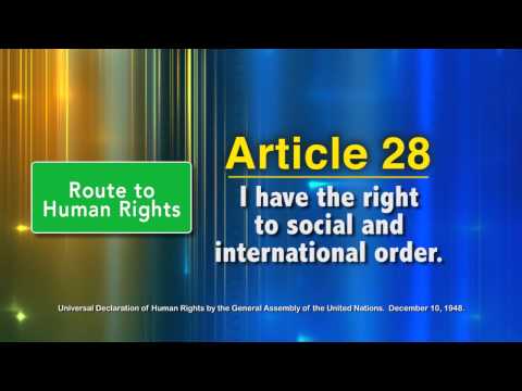 Route to Human Rights PSA Article 28