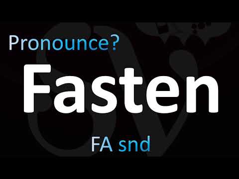 How to Pronounce Fasten (CORRECTLY!)