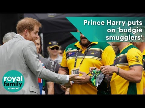 Prince Harry Wears a Speedo on Live TV During Royal Tour in Australia ...