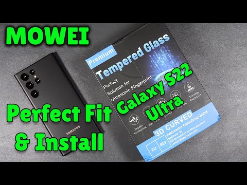 Mowei Galaxy S22 Ultra Tempered Glass Screen Protector With Liquid Adhesive
