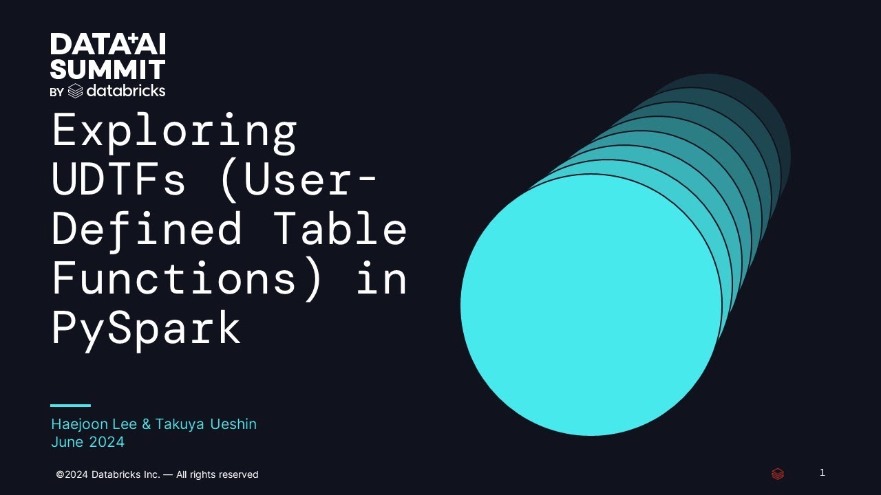 Exploring UDTFs (User-Defined Table Functions) in PySpark