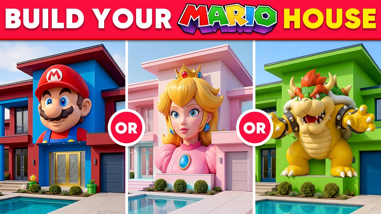 Would You Rather - Build Your Galaxy Dream House 🌍🌈🏰 SUPER MARIO GALAXY Edition 🍄✨ Daily Quiz