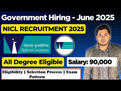 NICL Government Jobs | All Degree Eligible - Salary 90,000 RS | Sarkari Job alert