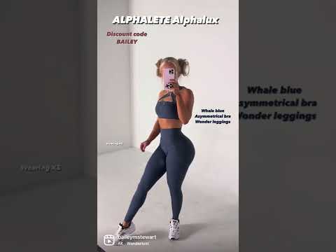 ALPHALETE new alphalux activewear collection try on haul | discount code BAILEY #shorts #alphalete