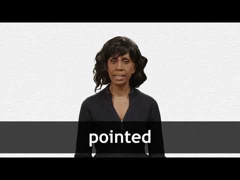 POINTED definition and meaning | Collins English Dictionary