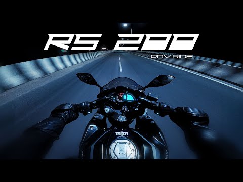 BAJAJ Pulsar RS 200 BS4 Pure Riding Sound | DJI ACTION 4 | 4K