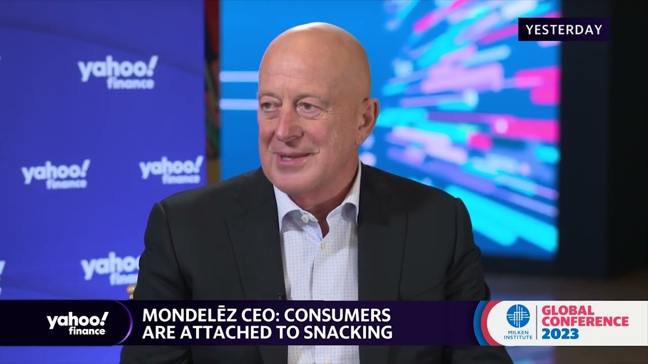 Why snacking is recession proof with Mondelēz CEO