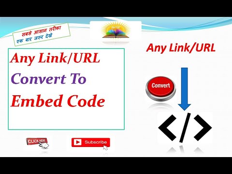 Any Link and URL convert to Embed Code