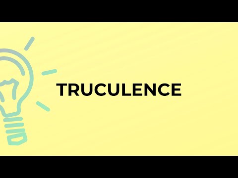 What is the meaning of the word TRUCULENCE?