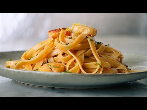 SCALLOP PASTA Like an Italian #Shorts