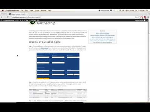 Indiana Business Entity Search | Corporation | LLC | Partnership