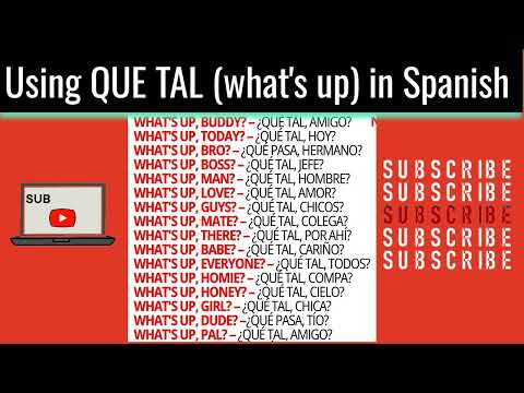 Using QUE TAL (what's up) in Spanish #spanish #spanishlearning101