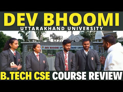 Dev Bhoomi Uttarakhand University Review - Unfiltered Student Perspectives!"#jee2024 #btech #jee