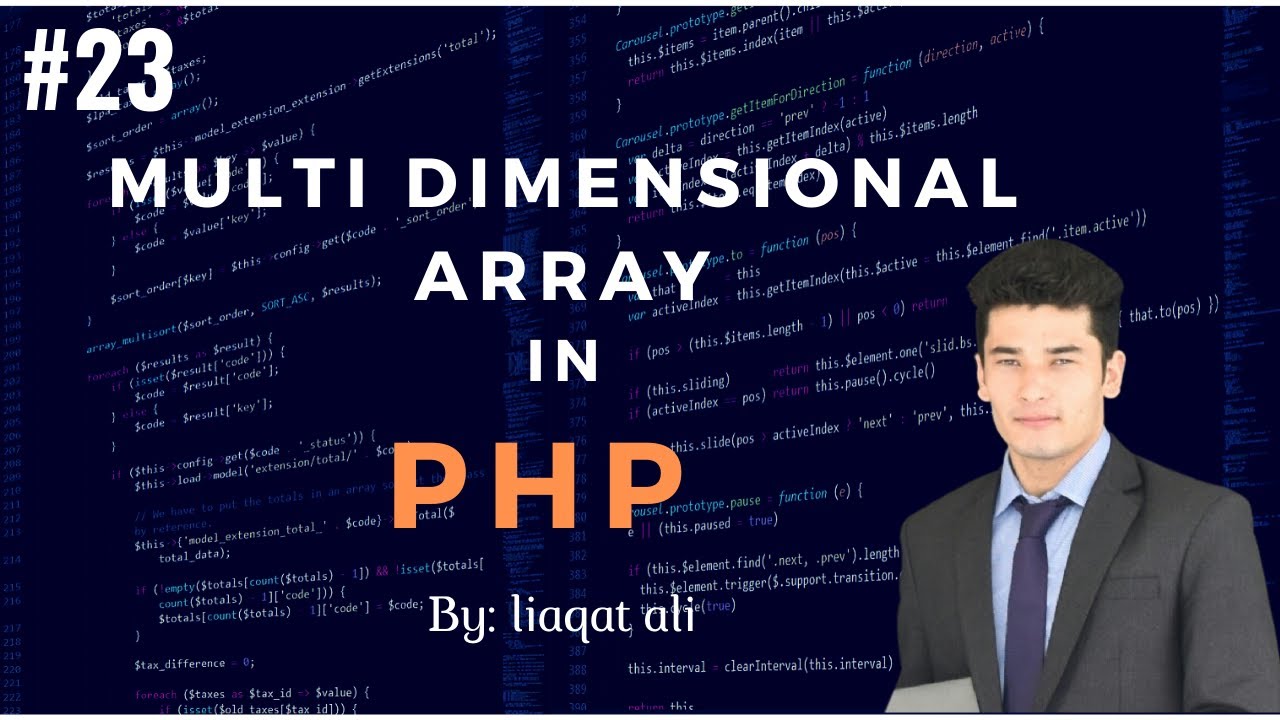 What is a multidimensional array in PHP | PHP tutorial | Array types in PHP | Array in PHP