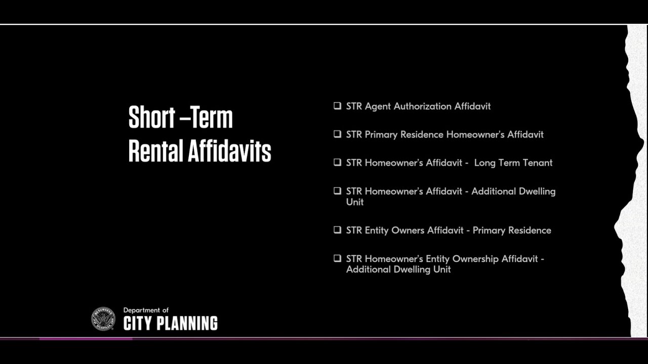 STRL Affidavit Guide