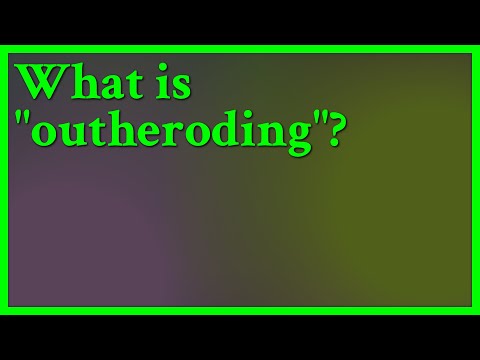 The meaning Scott intended is to outdo in absurdity (I came across that unusual definition in an ...