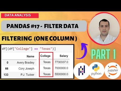 PYTHON PANDAS TUTORIAL #17 -  FILTERING DATA BASED ON A PARTICULAR COLUMN