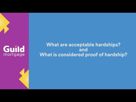What are Acceptable Hardships and What is Considered Proof of Hardships?
