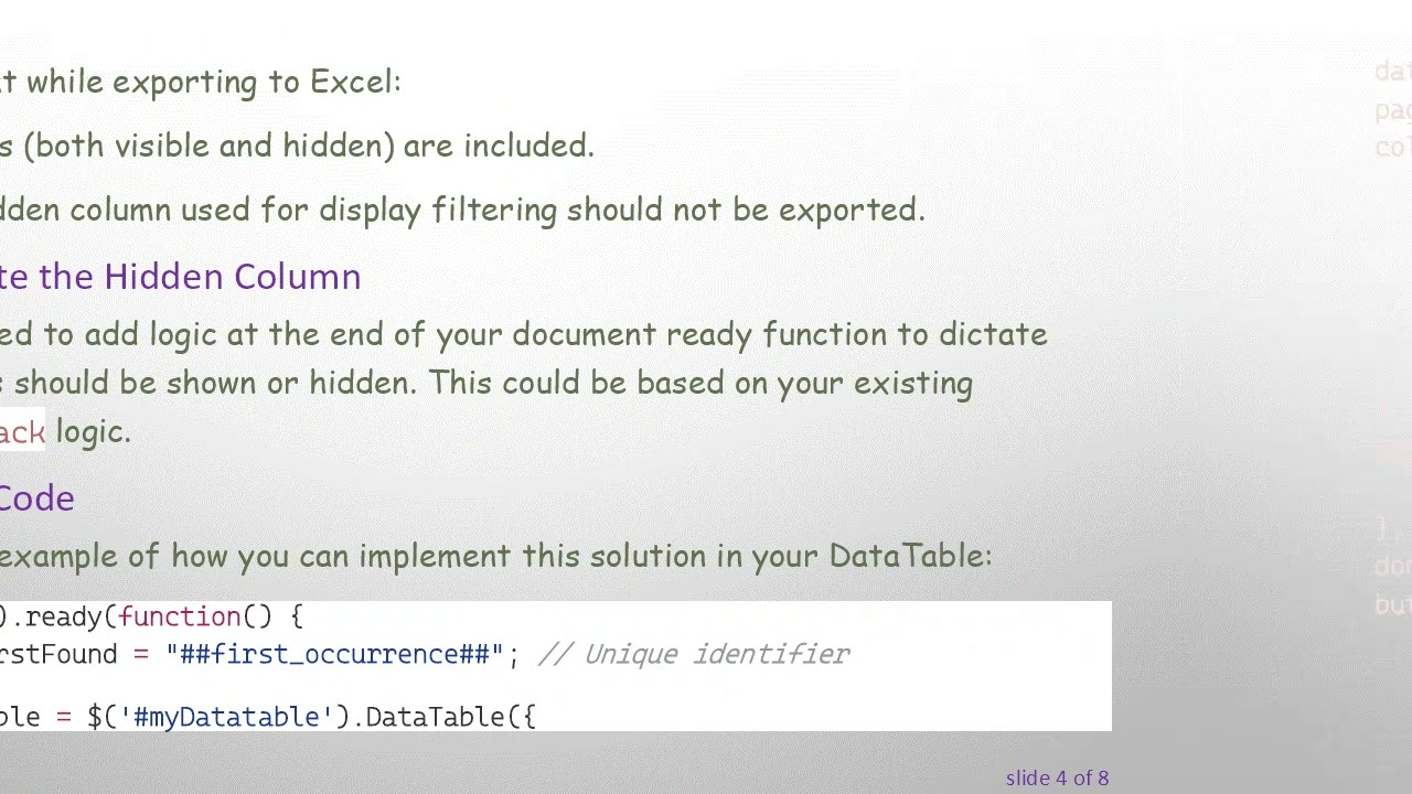 How to Export All Rows from DataTables.js While Displaying Limited Ones