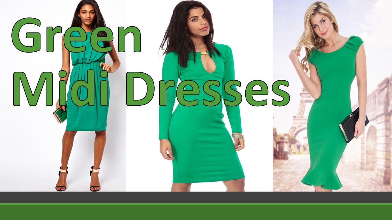 Trendy Samples of Green Midi Dresses