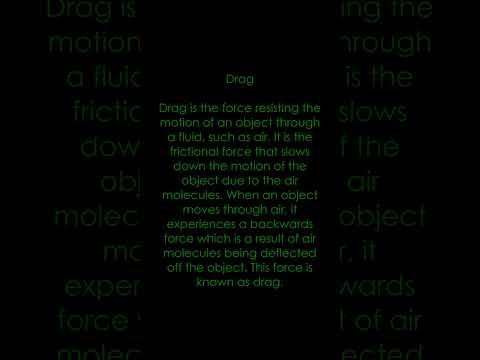 What physical phenomenon describes the resistance of air to the movement of an object moving through