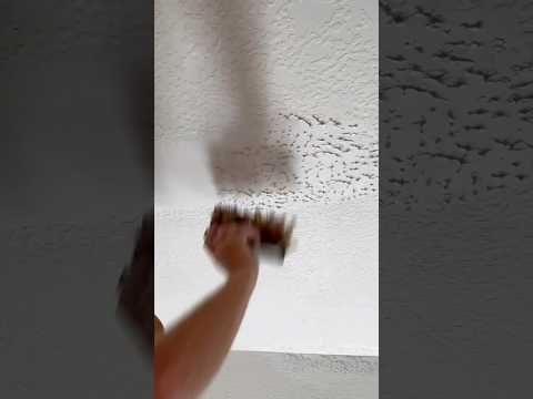 Ceiling Texture Demo (5 brush) #drywall #tutorial #diy