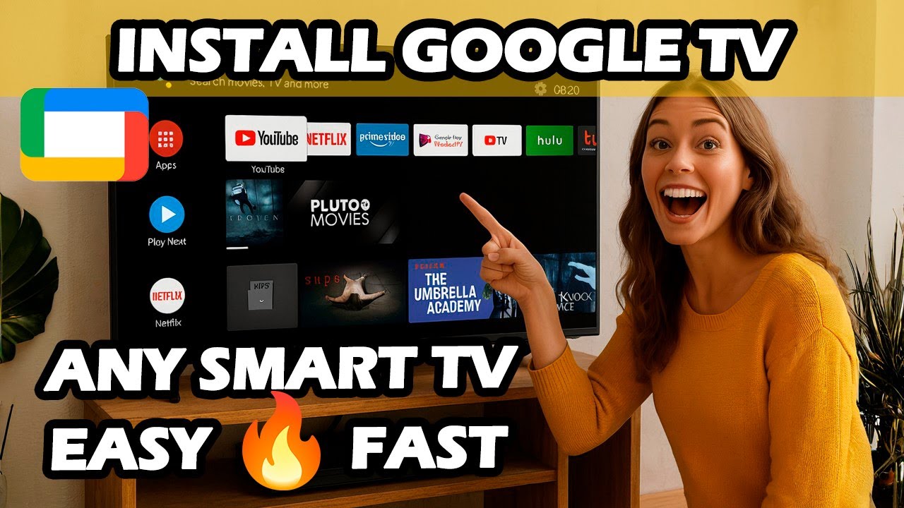 🔥 Install Google TV on Samsung, LG, Sony & ANY Smart TV! 📺 (Easy & Fast)