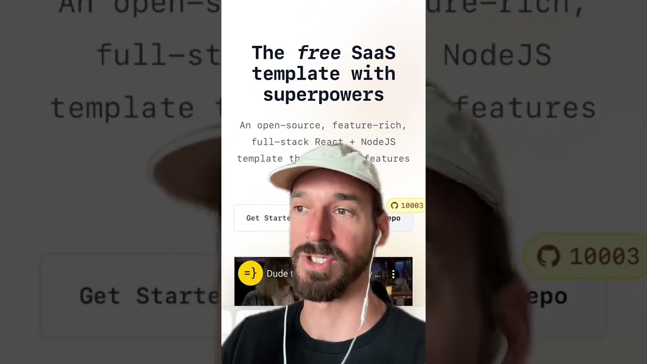 10k GitHub stars for my SaaS boilerplate template! #fullstack #opensource