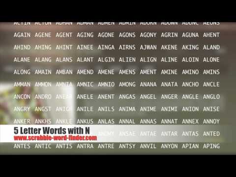 5 letter words with N