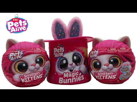 Pets Alive Adorable Magic Bunnies and Smitten Kittens! Unboxing ALL of them by Zuru!