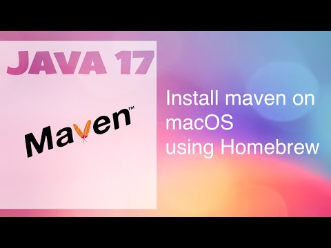 Install maven on macOS using brew