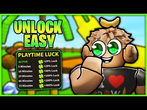 Unlock PLAYTIME LUCK Fast! 🍀 Grow A Garden