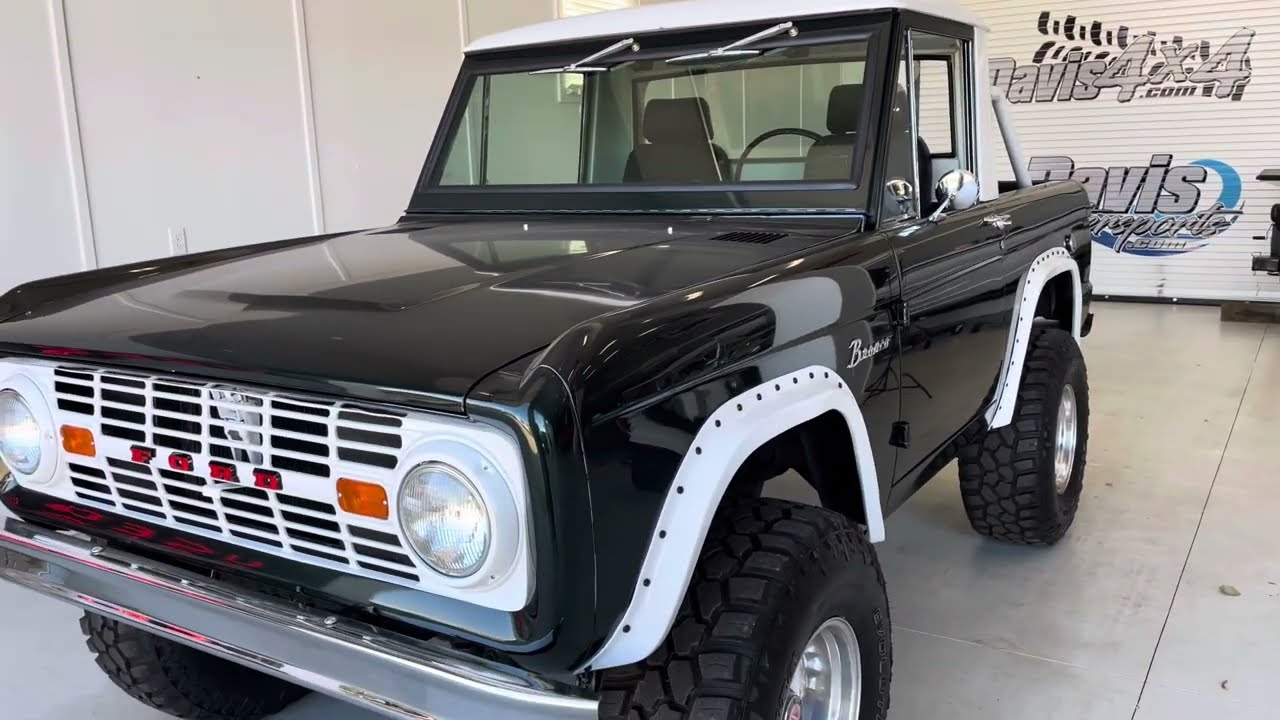 1966 classic restored Ford bronco half cab era correct build