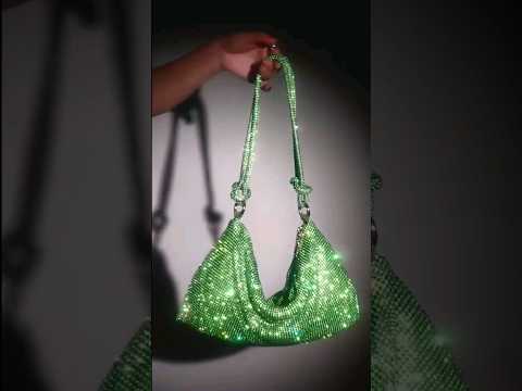 Women's Evening Bag, Rhinestone Clutch Purse for Formal | Wedding | Cocktail | Prom | Party | Club.