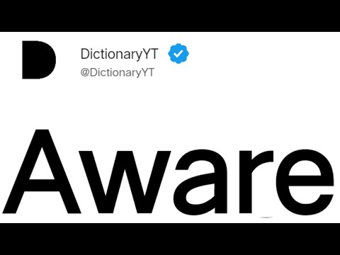Aware Meaning in English