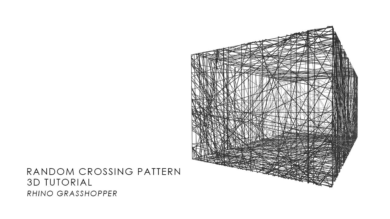 Random Crossing Pattern 3D Rhino Grasshopper Tutorial