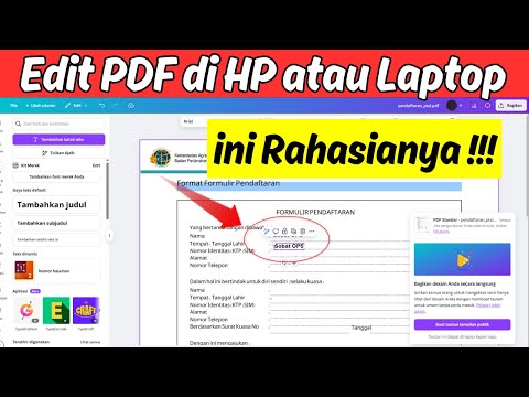 cara Paling Mudah Mengedit File Pdf di HP atau Laptop