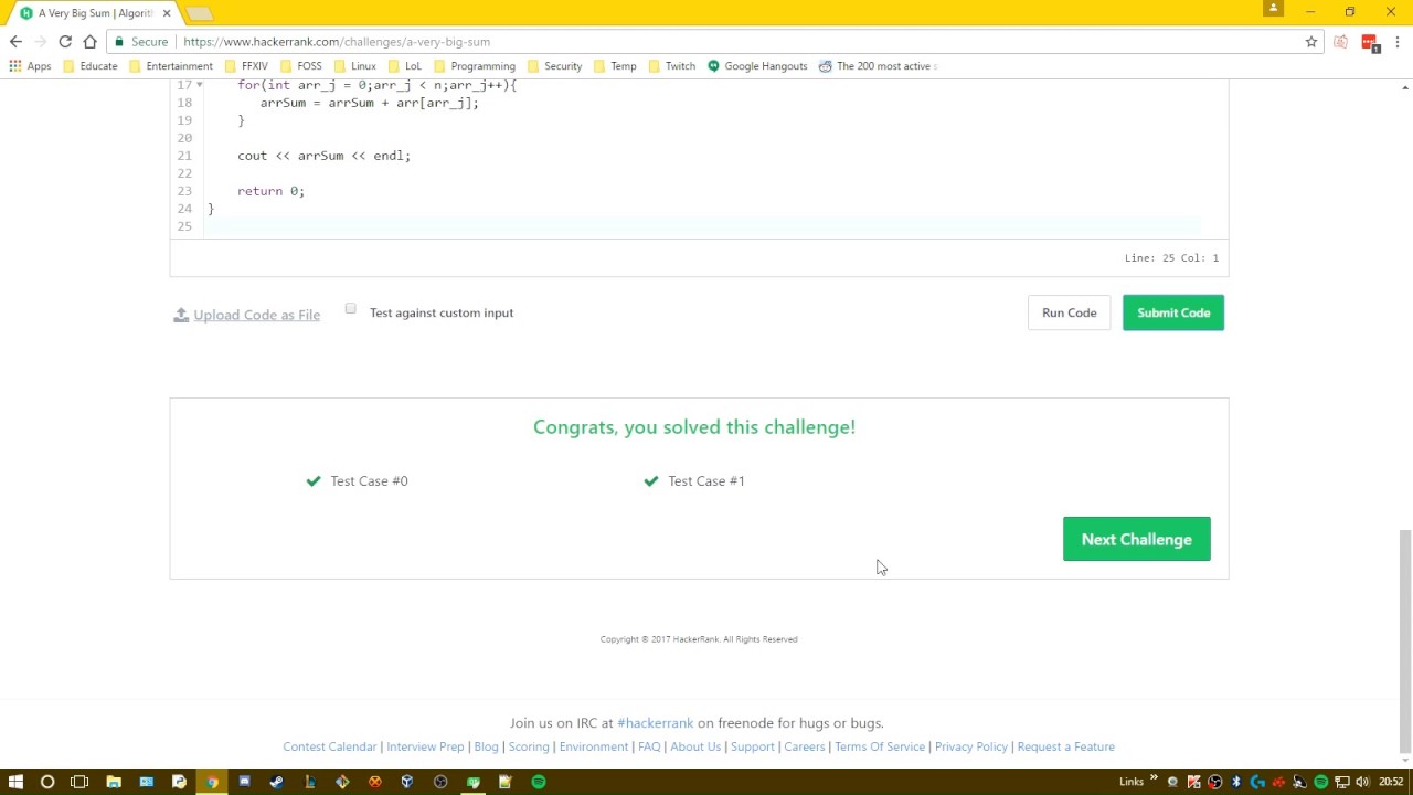 HackerRank Coding Challenge 003