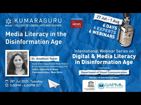 Media Literacy in the Disinformation Age - KCLAS Viscom Webinar Series