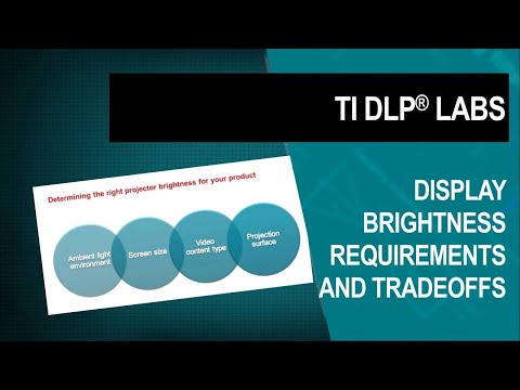 TI DLP® Display Brightness Requirements and Trade-offs