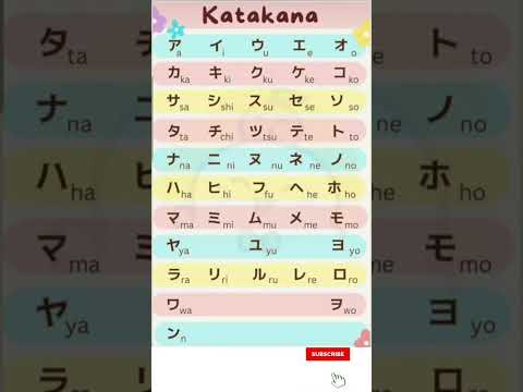 japanese katakana alphabet 🇯🇵💗🔥#sltokyo #learnjapanese #katakana