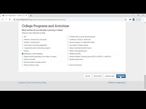 How To Register For SAT - Step 6 (Fill all the Academic Information)