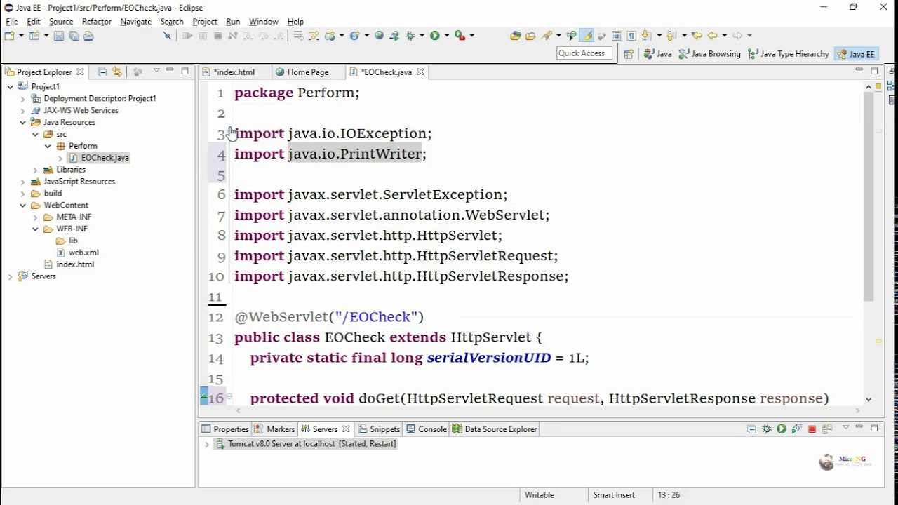 web project in eclipse | dynamic web project in eclipse | servlet and jsp tutorial for beginners