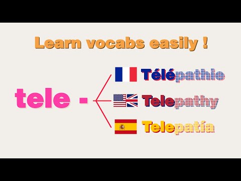 Learn English/Spanish/French words from their origin! [OV6: tele-]