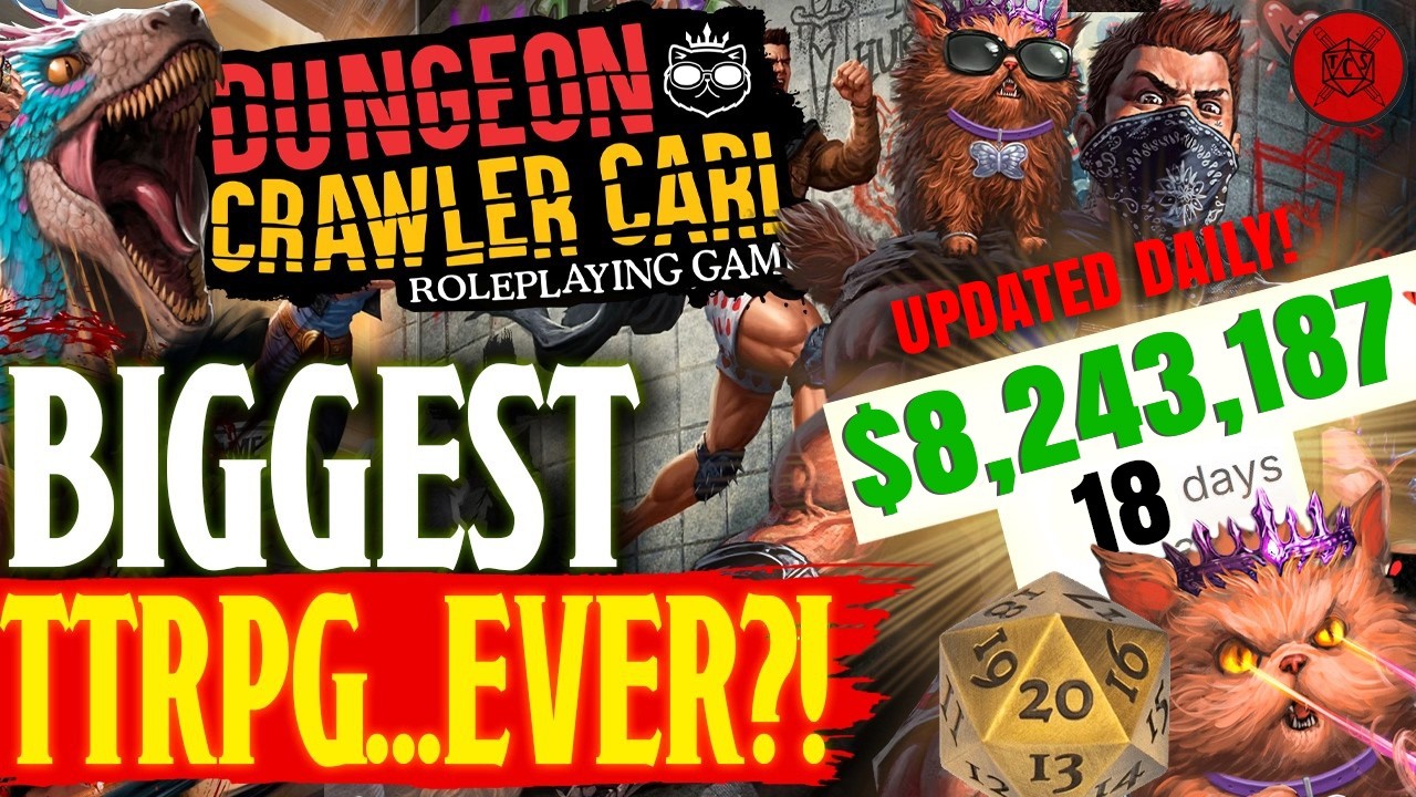Dungeon Crawler Carl Is The BIGGEST Crowdfunded TTRPG...EVER? Thumbnail Updated DAILY!