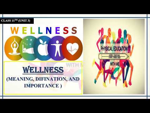 WELLNESS (Meaning and Importance) || class 11th || unit 3rd || PHYSICAL EDUCATION