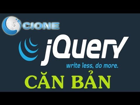 Học jQuery cơ bản bài 1: Giới thiệu khoá học jQuery