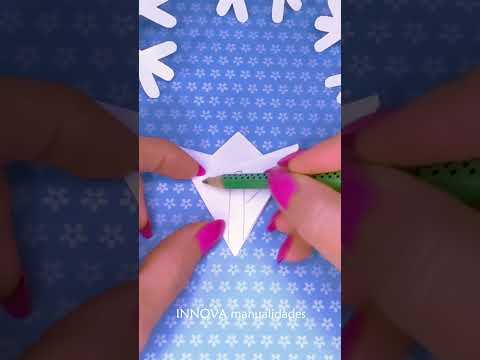 Copos de nieve de papel #shorts #youtubeshorts #diy #navidad #art